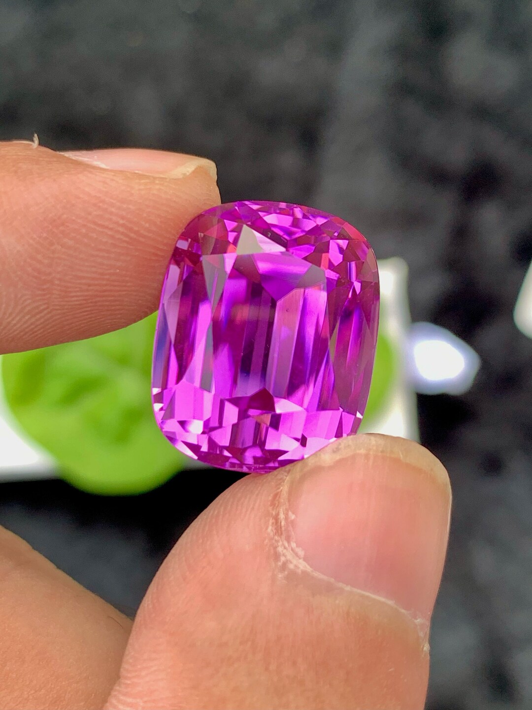 Deep Pink Kunzite Loose Gemstone, Faceted Kunzite Gemstone, Natural ...