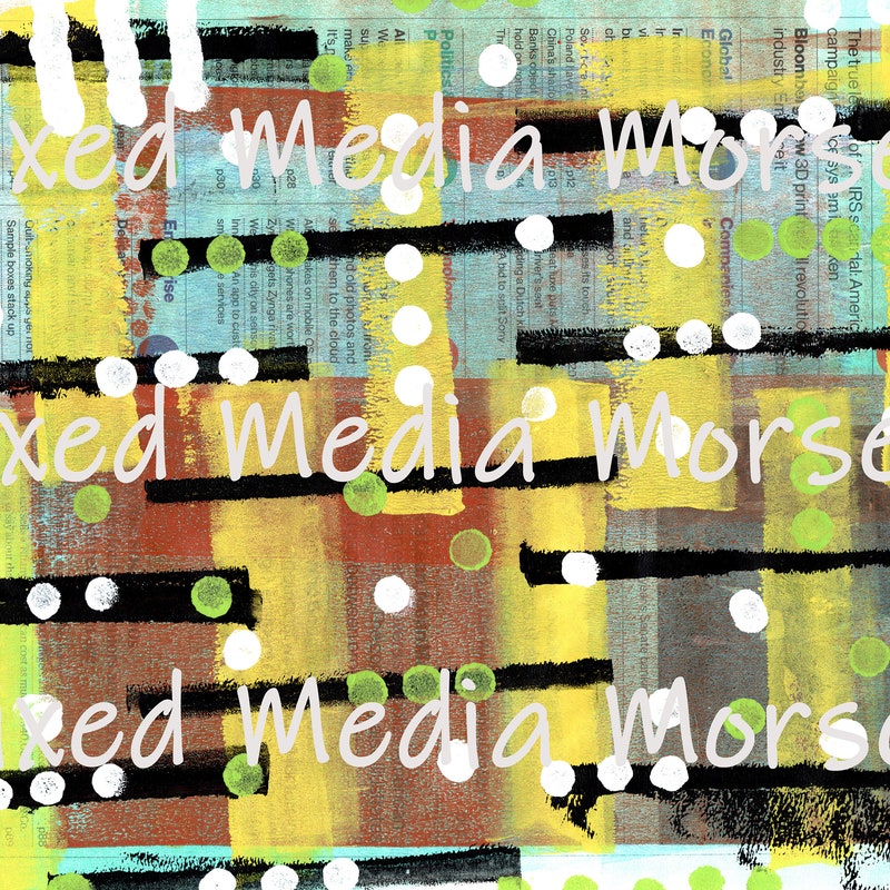 Abstract Cat Mixed Media - Etsy