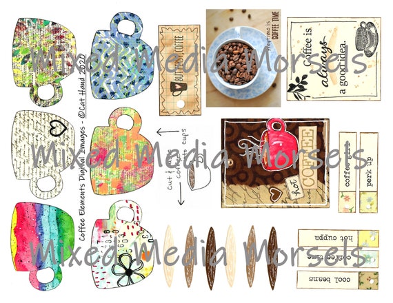 Digital Download Coffee Elements | Etsy