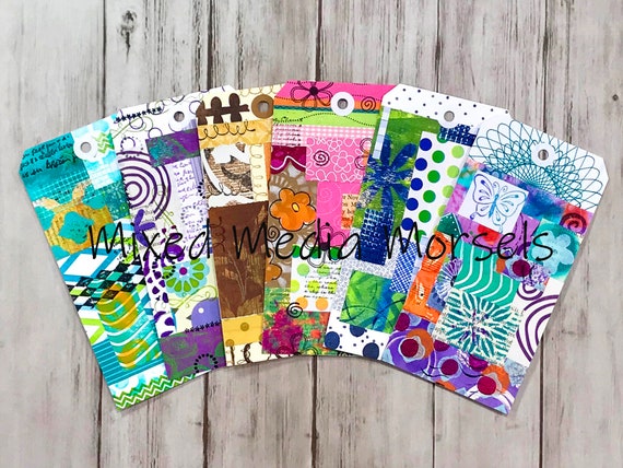 Digital Download Patchwork Scrap Tags | Etsy