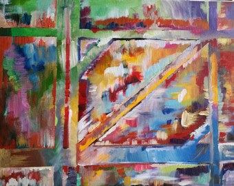 Abstract acrylic art | Etsy