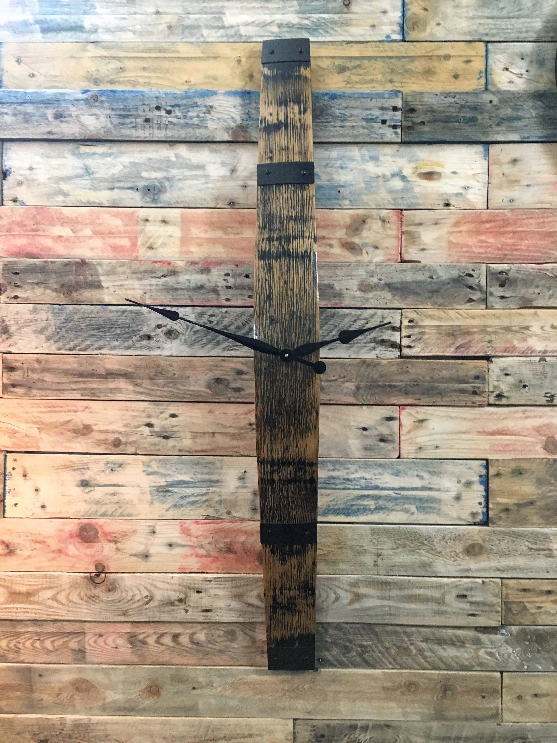 Large Whisky Barrel Stave Clock - Etsy