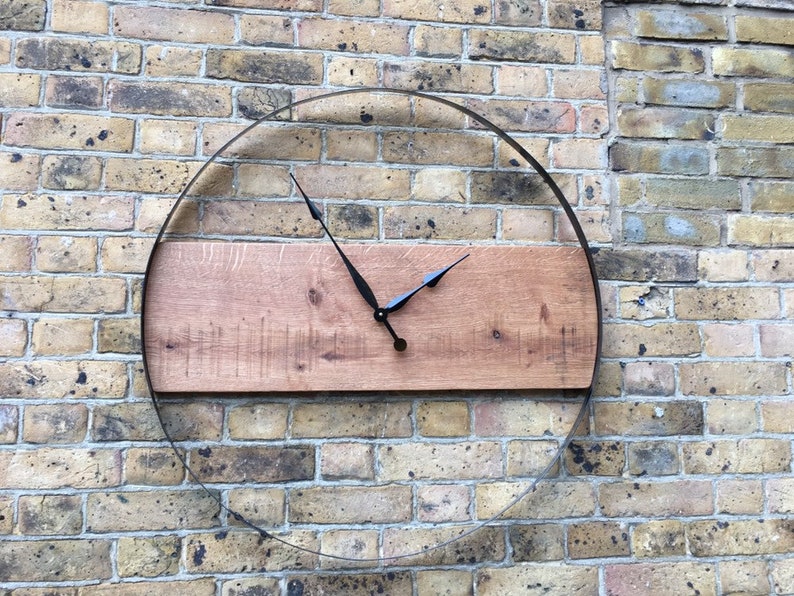 Large Whisky Barrel Ring Clock - Etsy UK