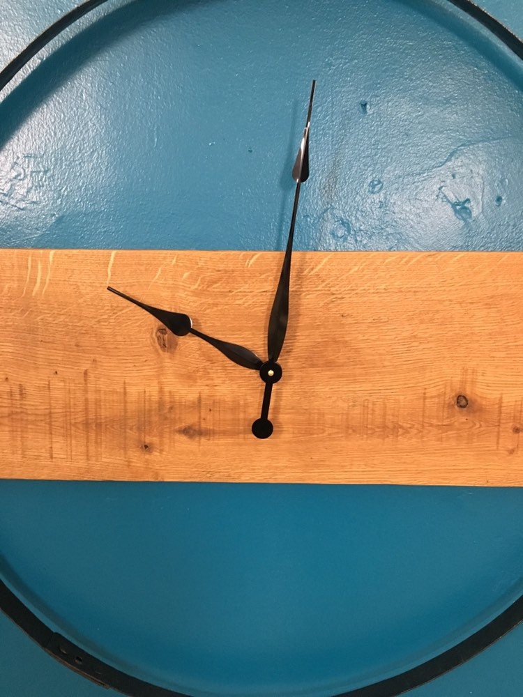 Large Whisky Barrel Ring Clock | Etsy UK