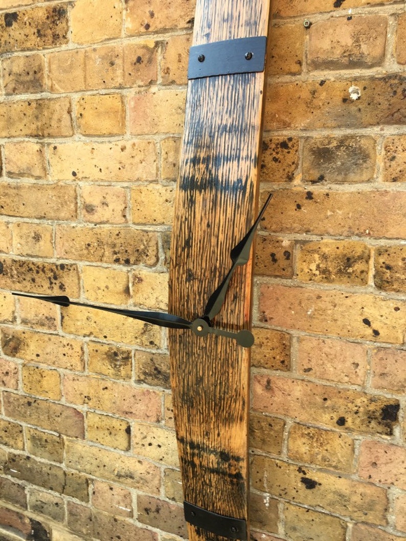 Large Whisky Barrel Stave Clock - Etsy