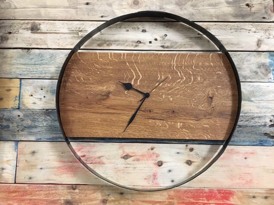Whisky Barrel Ring Clock - Etsy