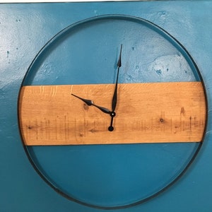 Large Whisky Barrel Ring Clock - Etsy UK