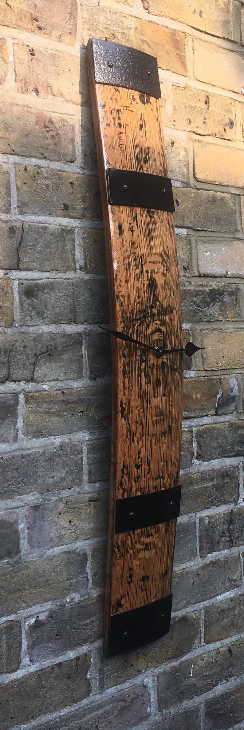 Whisky barrel stave clock | Etsy