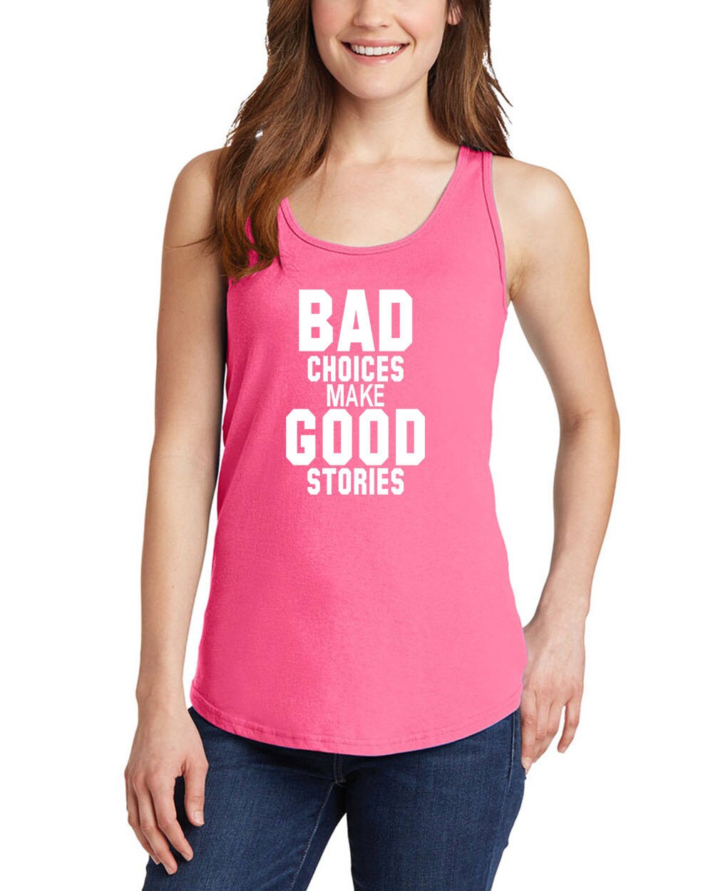 Tank Tops for Women Bad Choices Make Good Stories Optimistic - Etsy UK