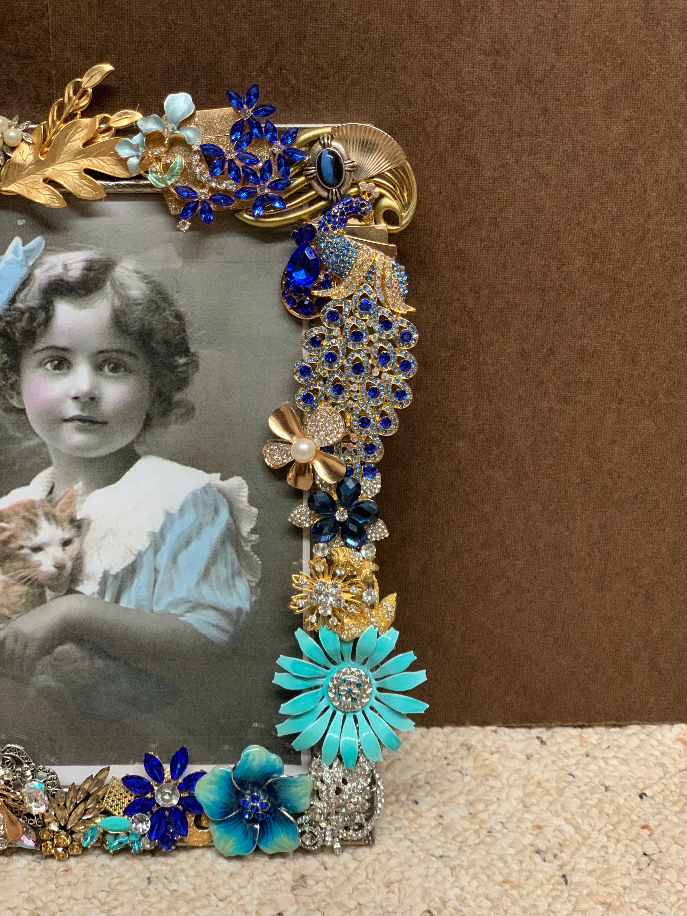 Jeweled Photo Frame Vintage to Modern Jewelry Rhinestones - Etsy