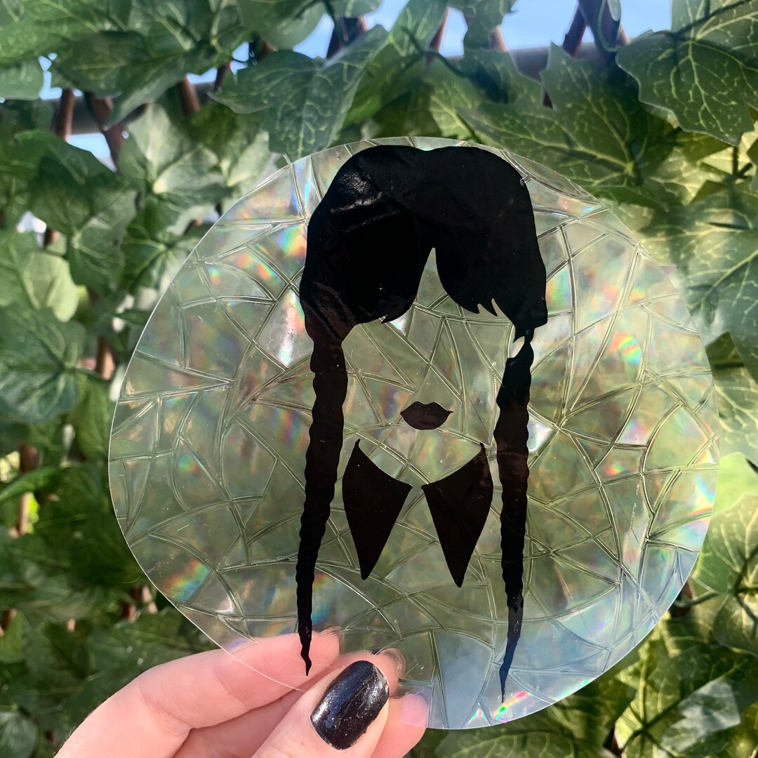 Wednesday Addams Family Dark Rainbow Suncatcher Sticker Bright and ...