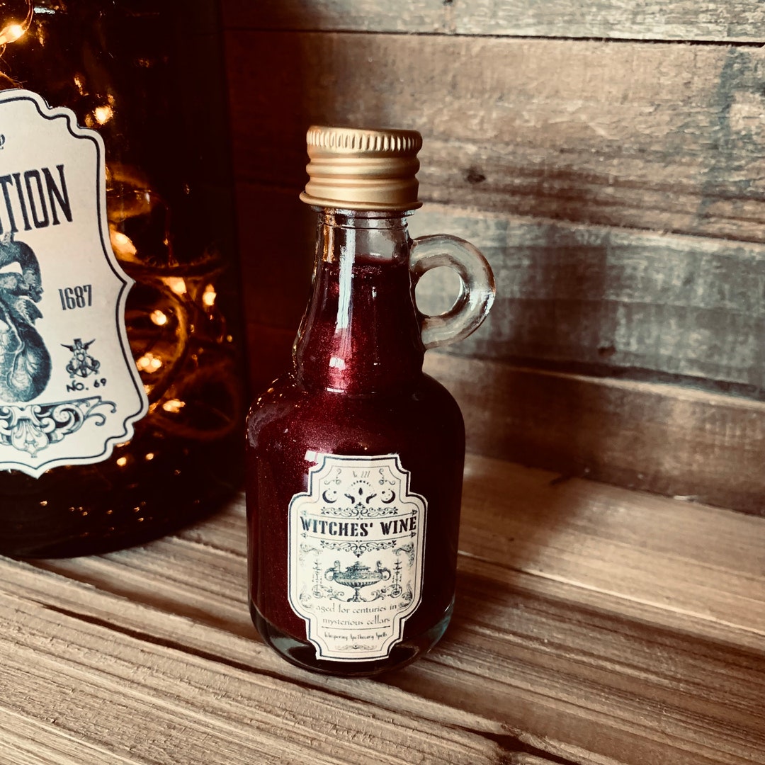 Mignonette, Witches Wine Potion Vial for a Decoration in the Style of a ...