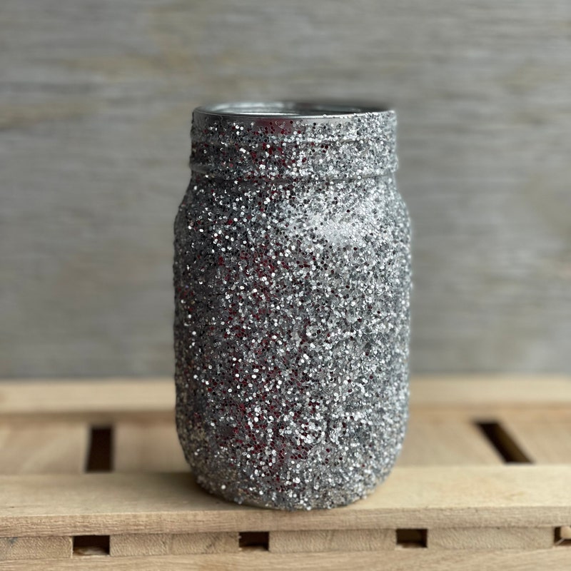 Glitter Mason Jars - Etsy
