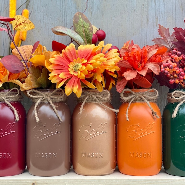 Painted Ball Jars - Etsy