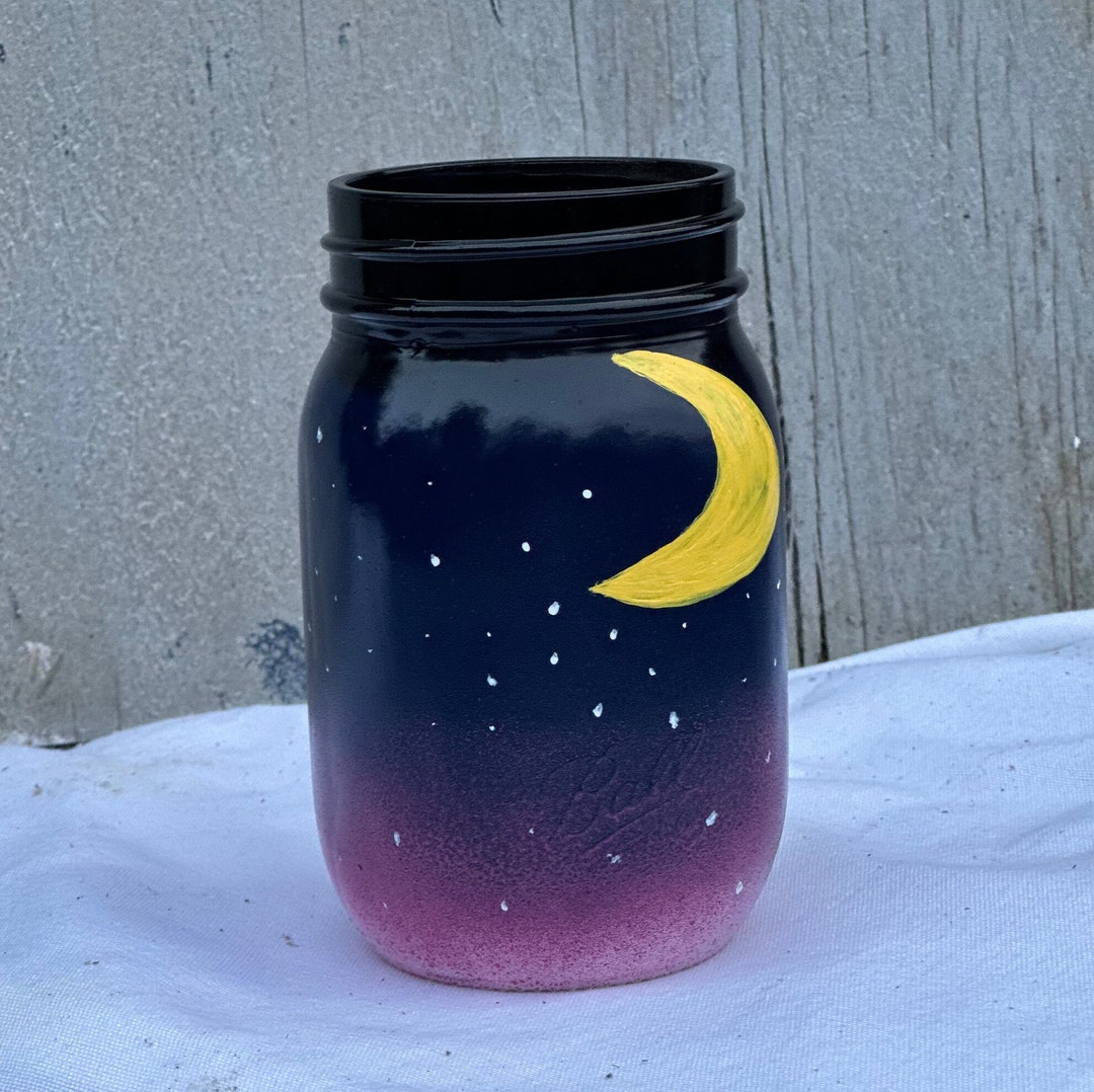 Sunset Moon Jar, Tea-light Candle - Etsy