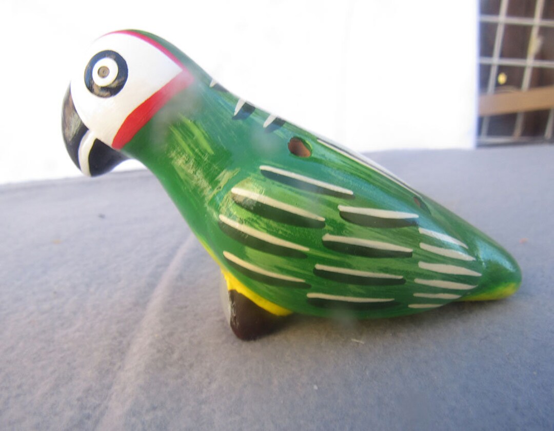 Ocarina Instrument Parrot Design - Etsy