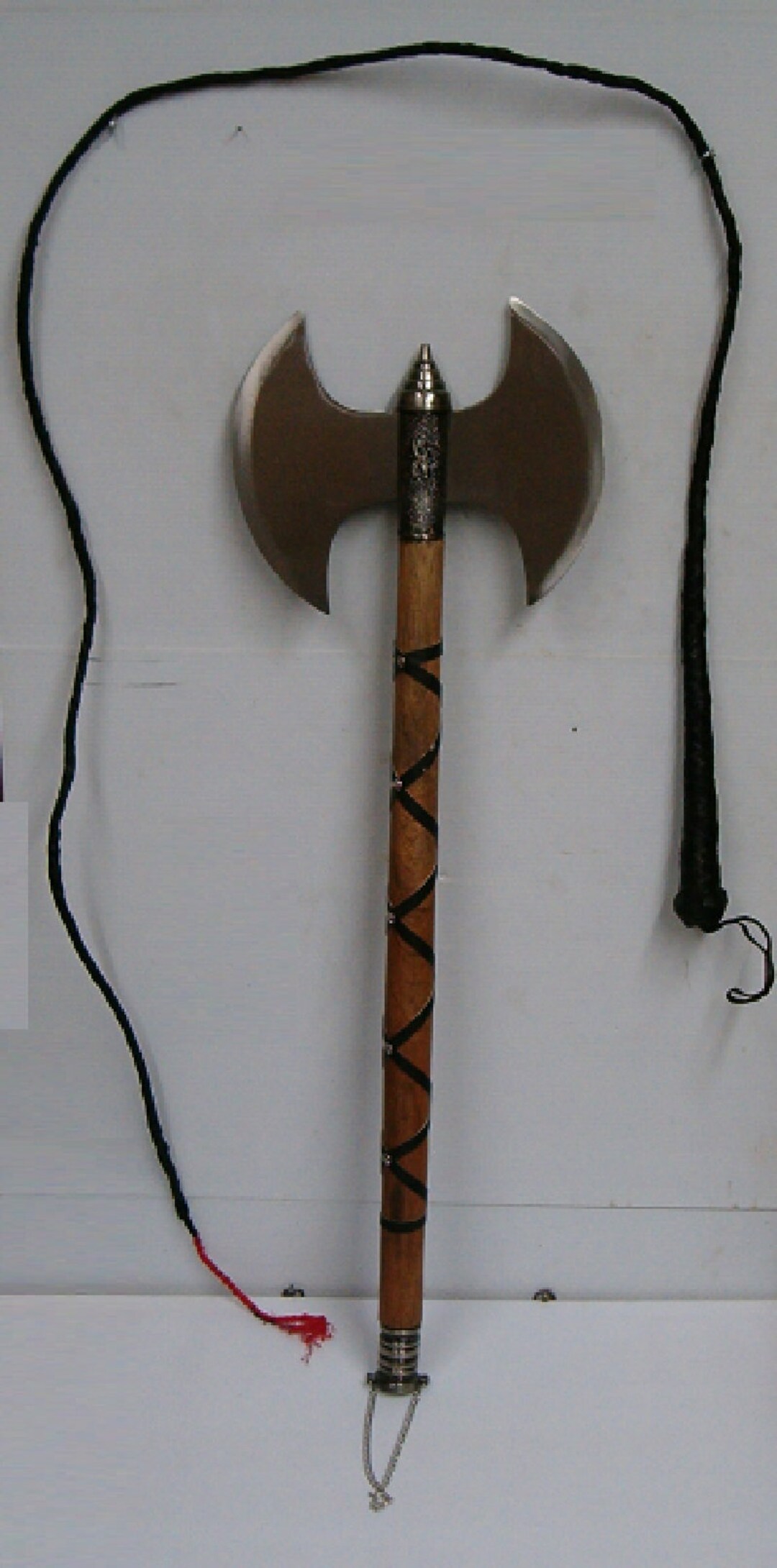 FREE SHIPPING 34 Wooden Handle Medieval Executioners Axe and 6' Leather ...