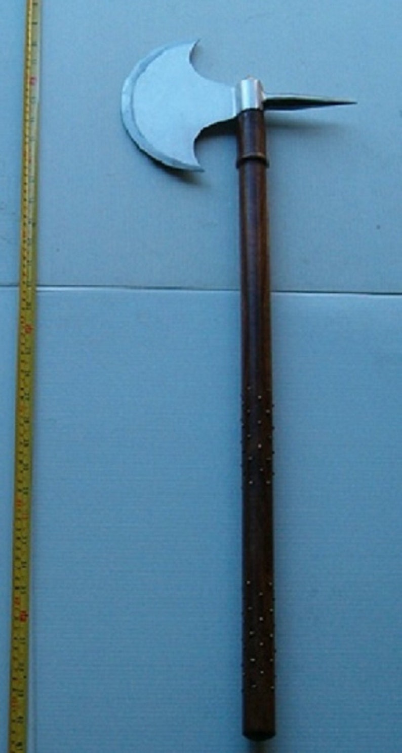 32 Wooden Handle Studded Battle Axe Viking Axe Great | Etsy