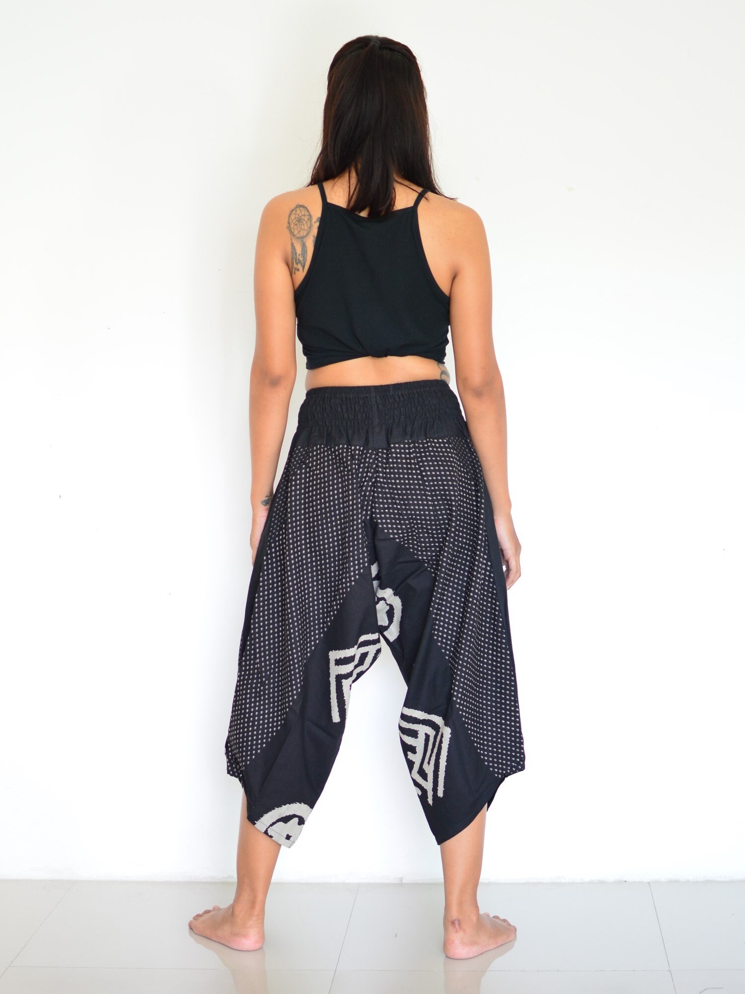 Harem Pants Japanese Samurai Pants Yoga Ninja Pants Men Women - Etsy