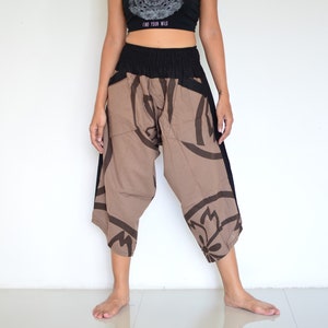 Harem Pants Japanese Samurai Pants Yoga Ninja Pants Men Women - Etsy