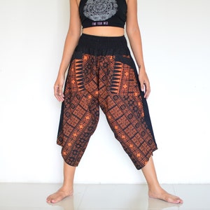 Harem Pants Japanese Samurai Pants Yoga Ninja Pants Men Women - Etsy