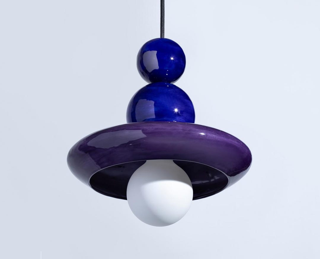 Ceramic Pendant Light | Handmade Lampshade | Funky Pendant Lamp ...