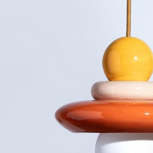 Maximalist Ceiling Light | Pendant Ceramic Lamp | Handmade Hanging ...