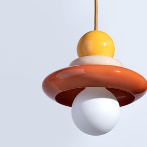 Maximalist Ceiling Light | Pendant Ceramic Lamp | Handmade Hanging ...