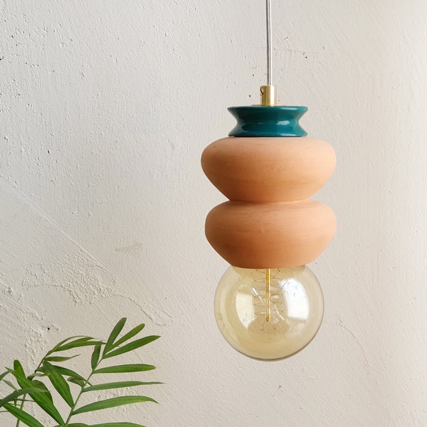 Terracotta Pendant Light - Etsy
