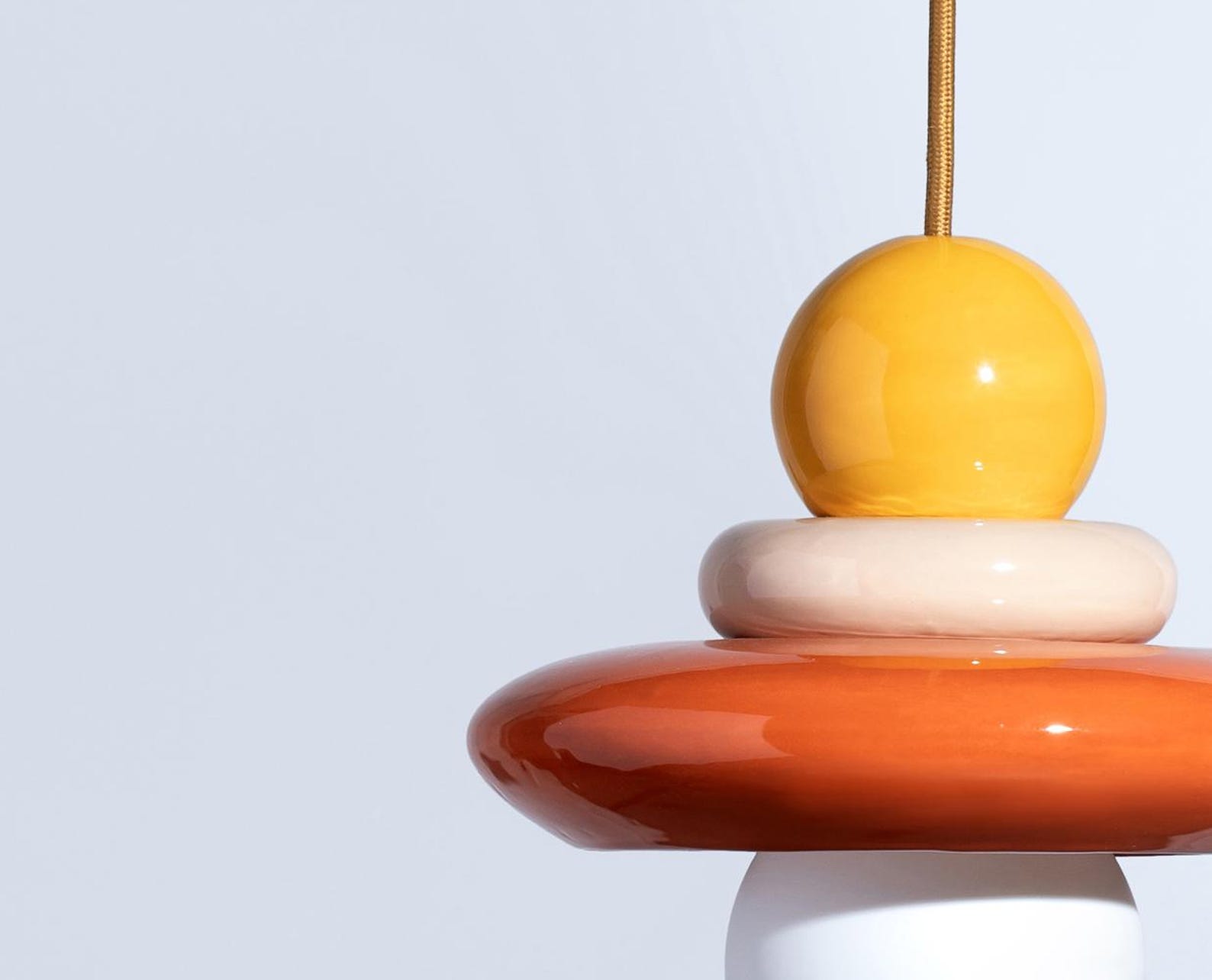 Set of Two Solaris Pendant Lamps: Modern Ceramic Lighting - Etsy