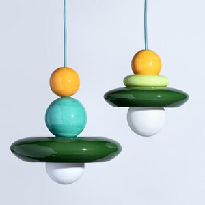 Maximalist Ceiling Light Pendant Ceramic Lamp Handmade Hanging ...