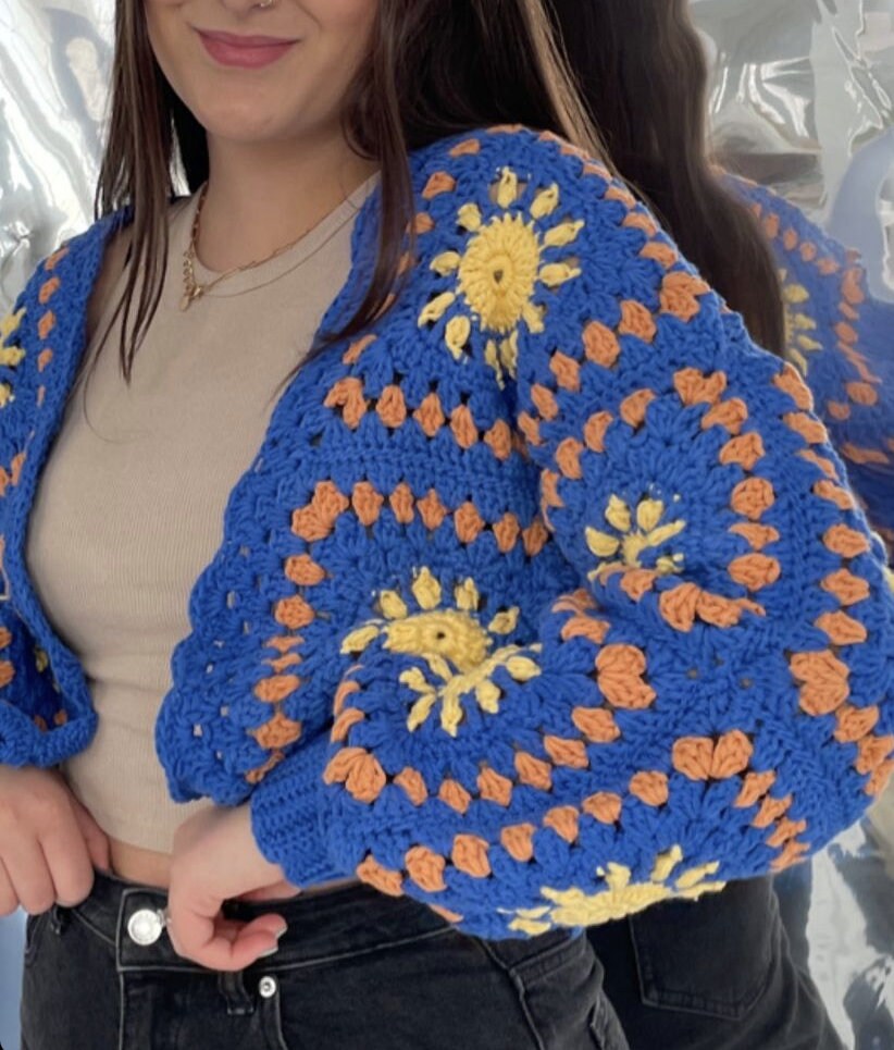 Crochet Pattern Cardigan Sun Pattern Granny Square PDF Women Crochet ...