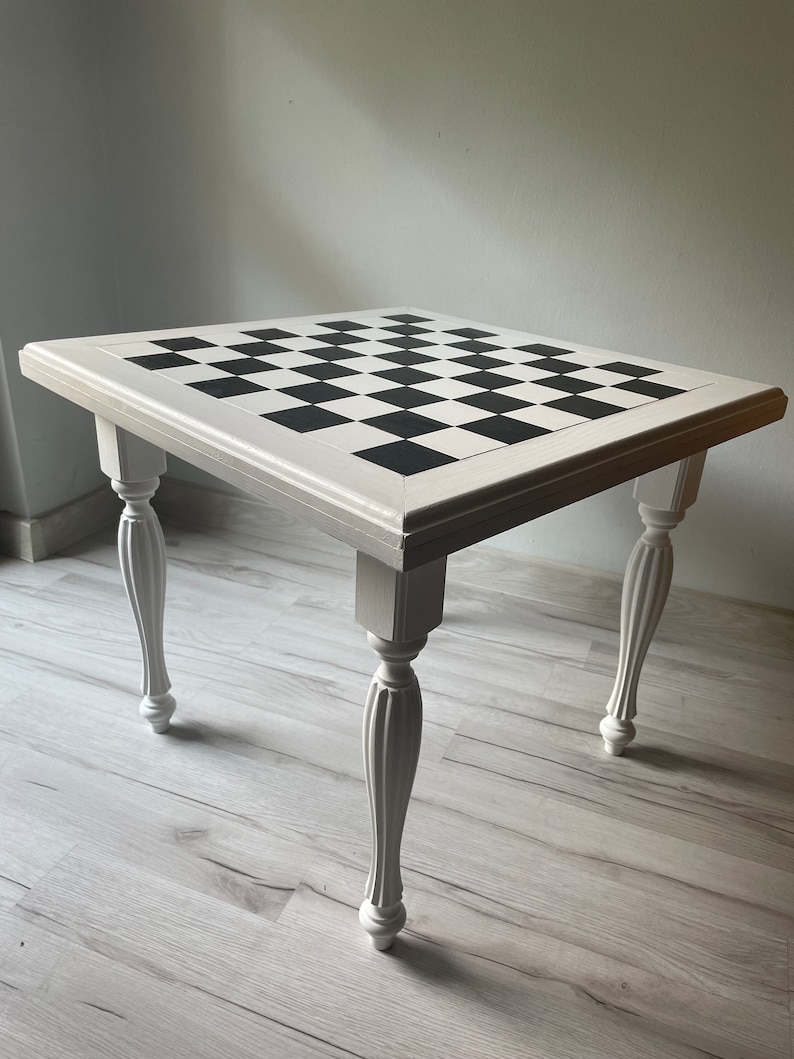 Chess Table Schachtisch Vintage Chess Board Schachbrett Wooden - Etsy