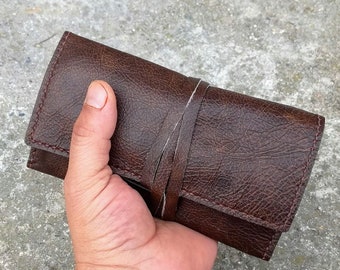 Leather pipe roll | Etsy