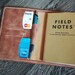 Leather Field Notes Cover With Pen Holder and Card Slots. | Etsy