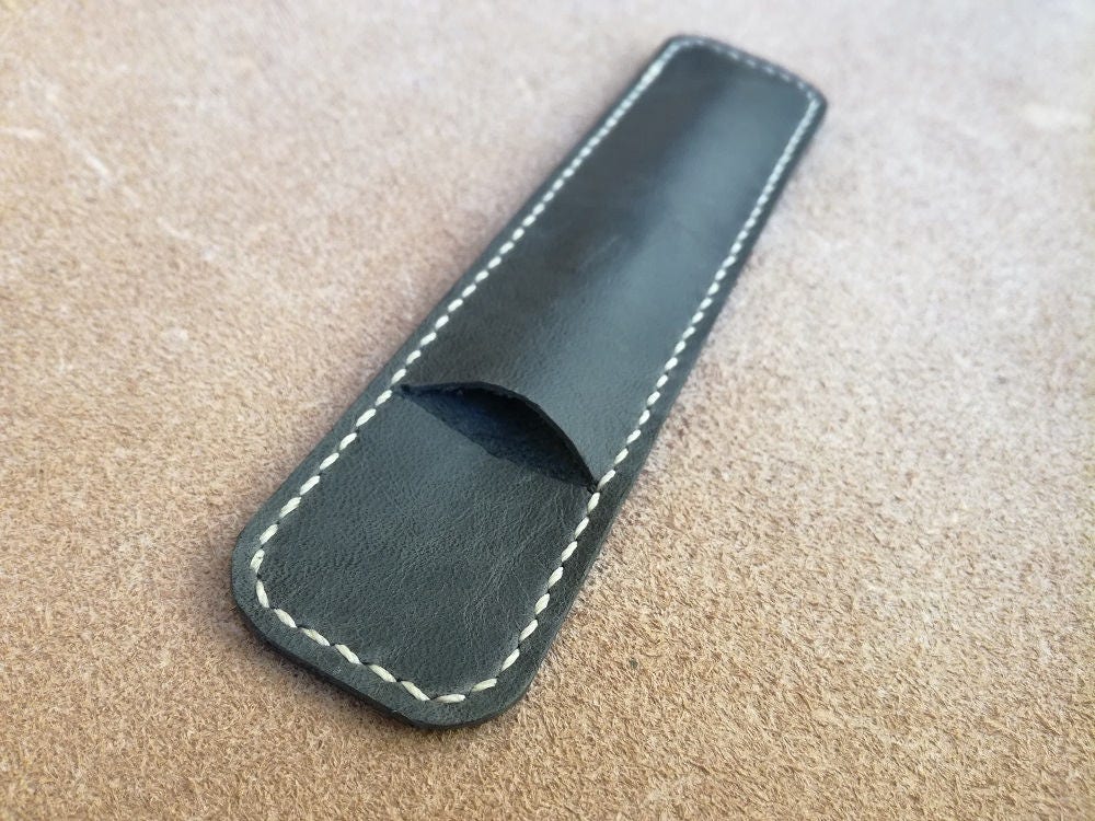 Personalized Leather Pen Sleeve Leather Pen Case Leather | Etsy