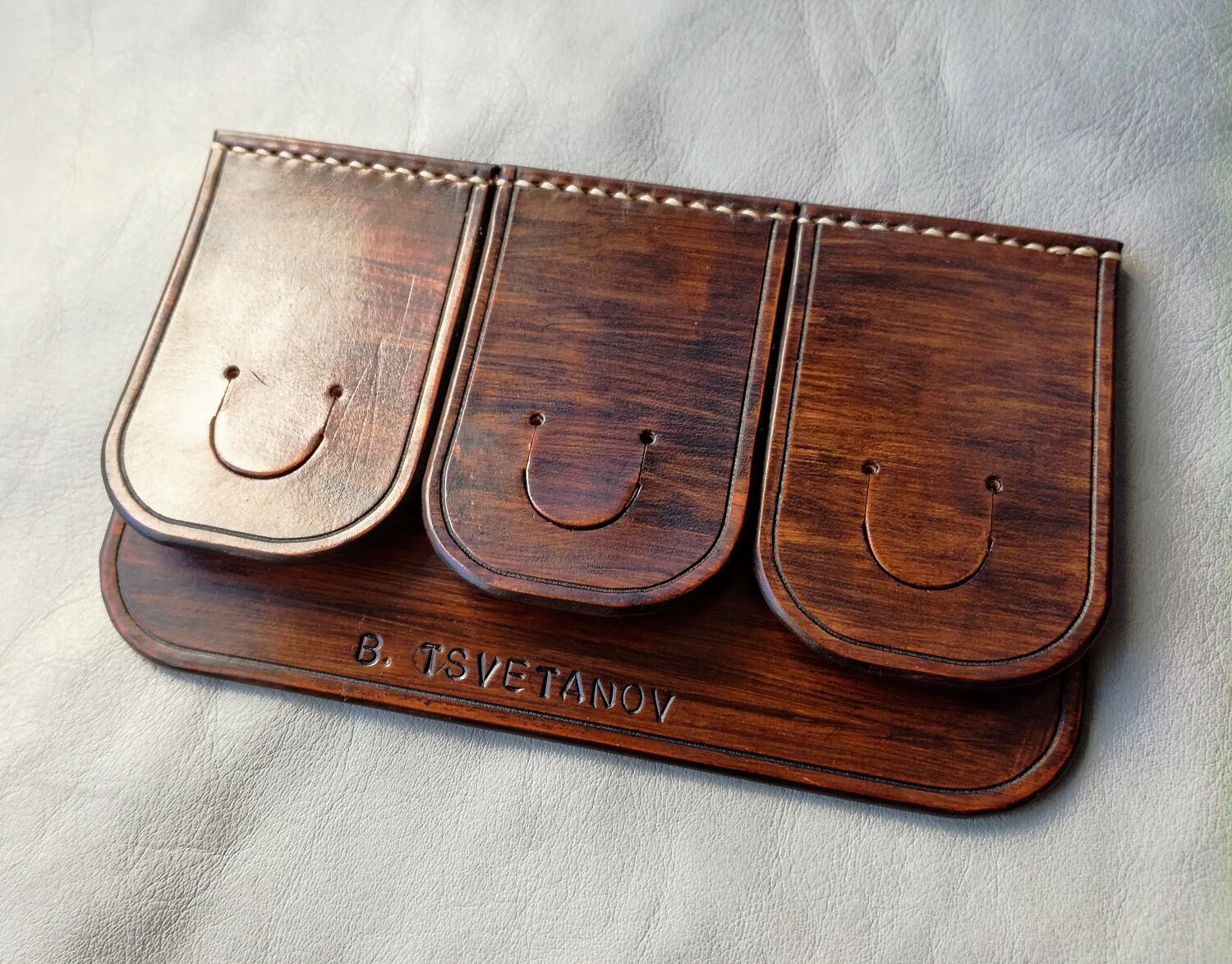 Leather pipe stand holder for 1 2 3 4 5 6 or more pipes. | Etsy