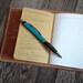 Leather Field Notes Cover With Pen Holder and Card Slots. Refillable ...