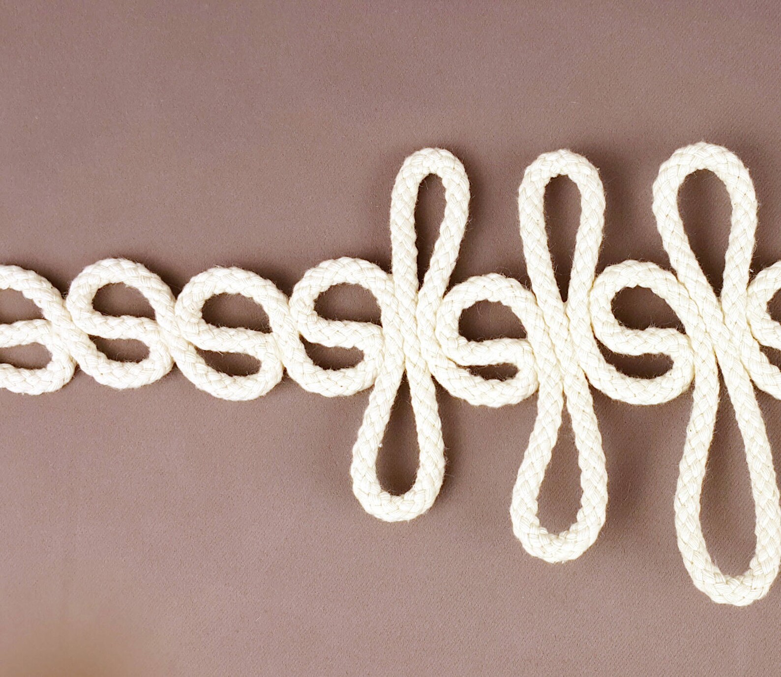 Curtain Tie Back Rope, Cotton Rope Lace Tiebacks, Cottage Chic, Curtain ...