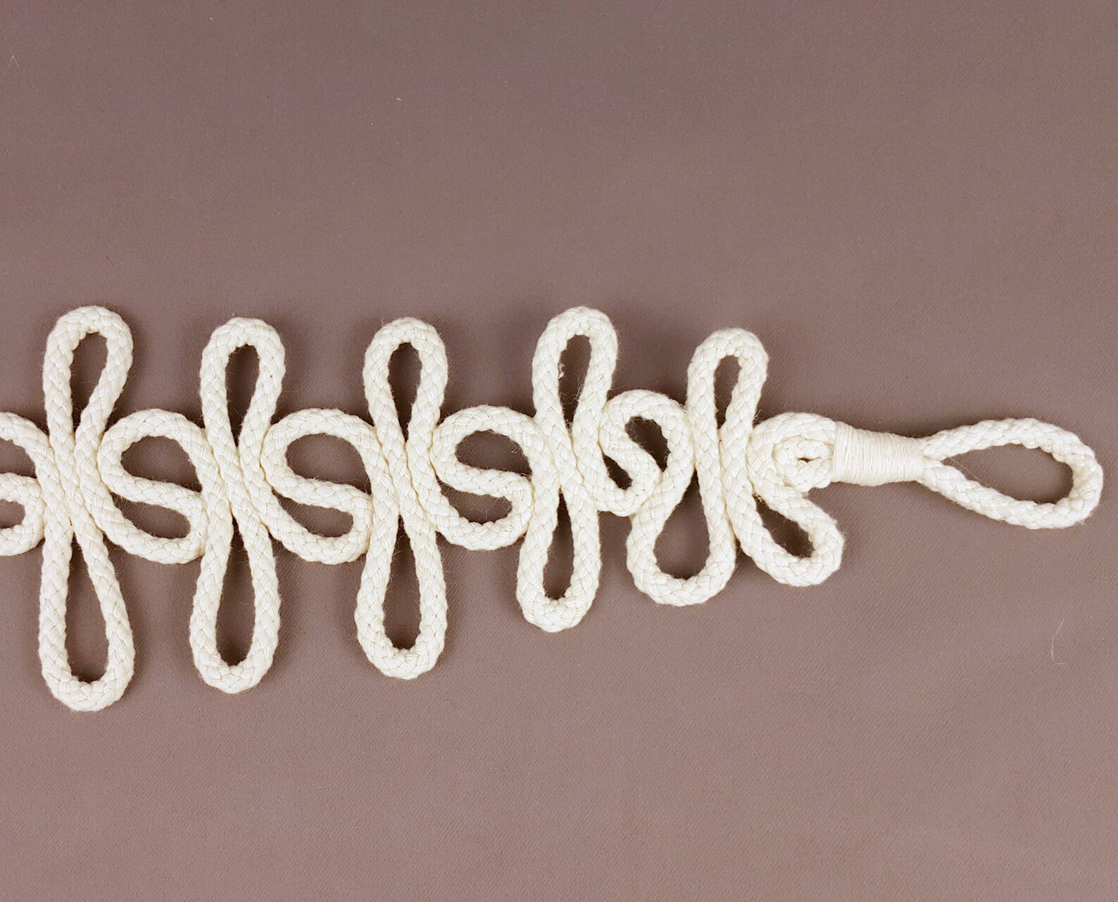 Curtain Tie Back Rope, Cotton Rope Lace Tiebacks, Cottage Chic, Curtain ...