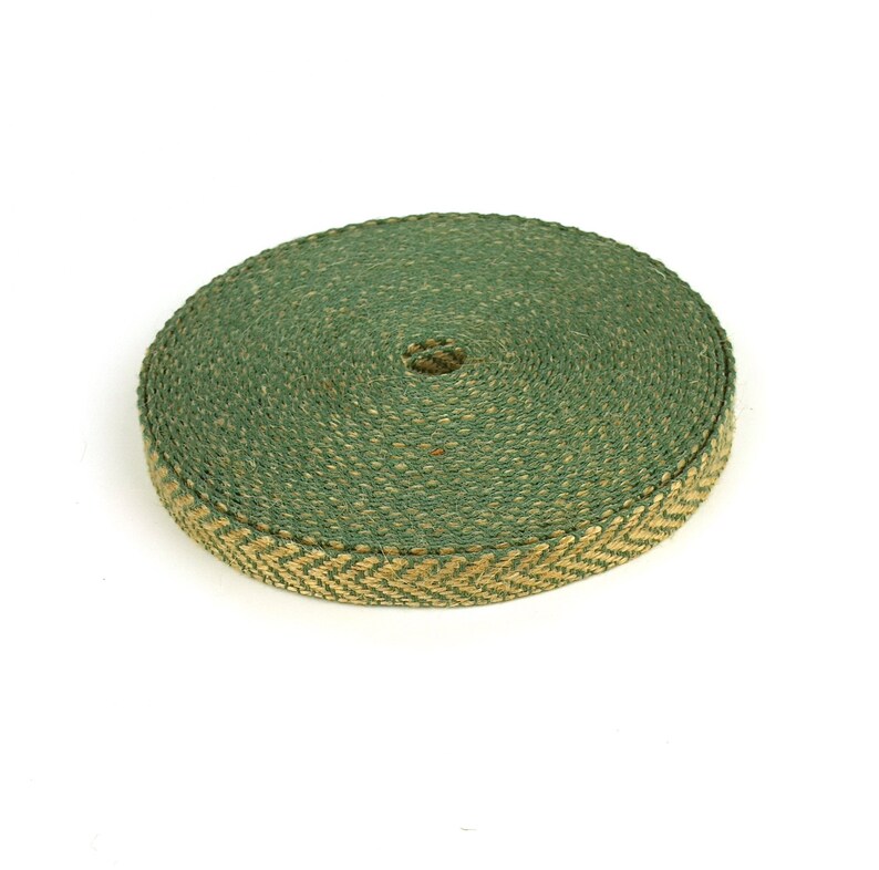 Jute Ribbon Green, Burlap Ribbon, Jute Webbing, Natural Jute Tape ...