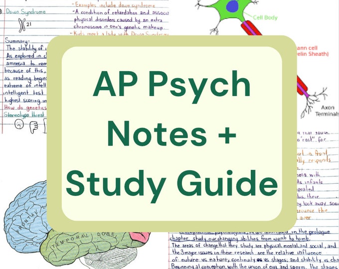 AP Psychology Notes - Etsy Canada