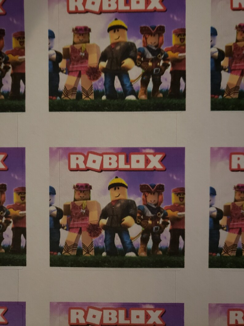 Roblox Sticker sheet 12 square stickers 2x2 | Etsy