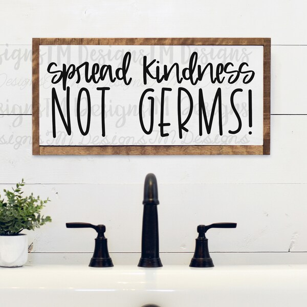 Spread Kindness Not Germs Svg - Etsy