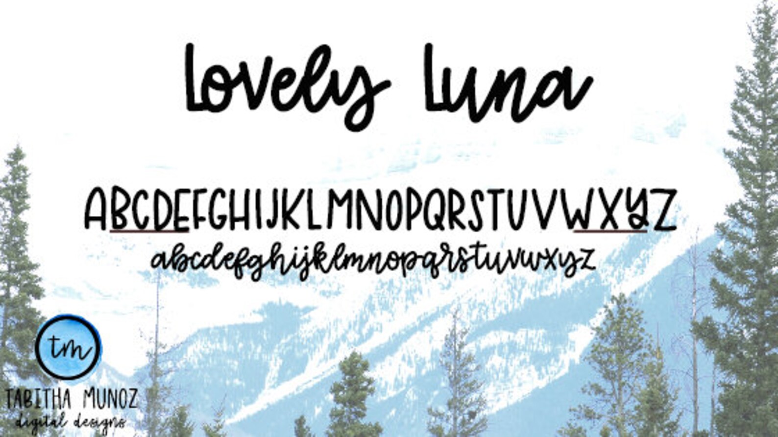 Lovely Luna Font - Etsy