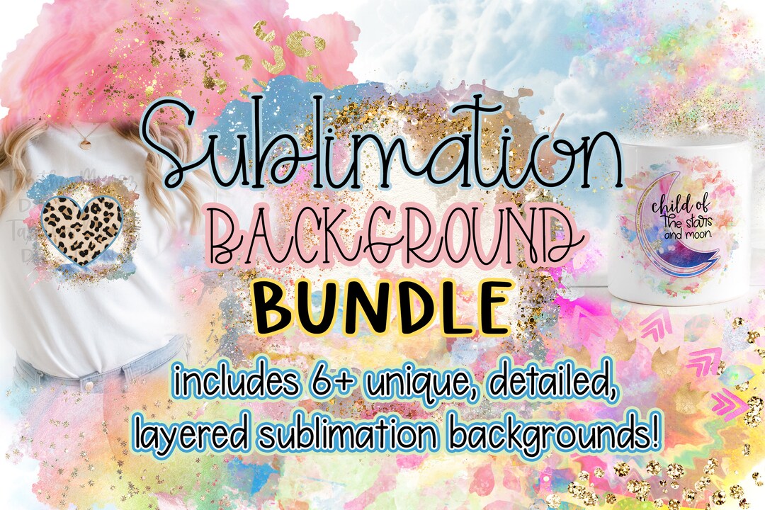 Sublimation Background Bundle - Etsy