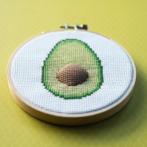 Avocado Cross Stitch Pattern PDF, Stuffed Cross Stitch Avocado ...
