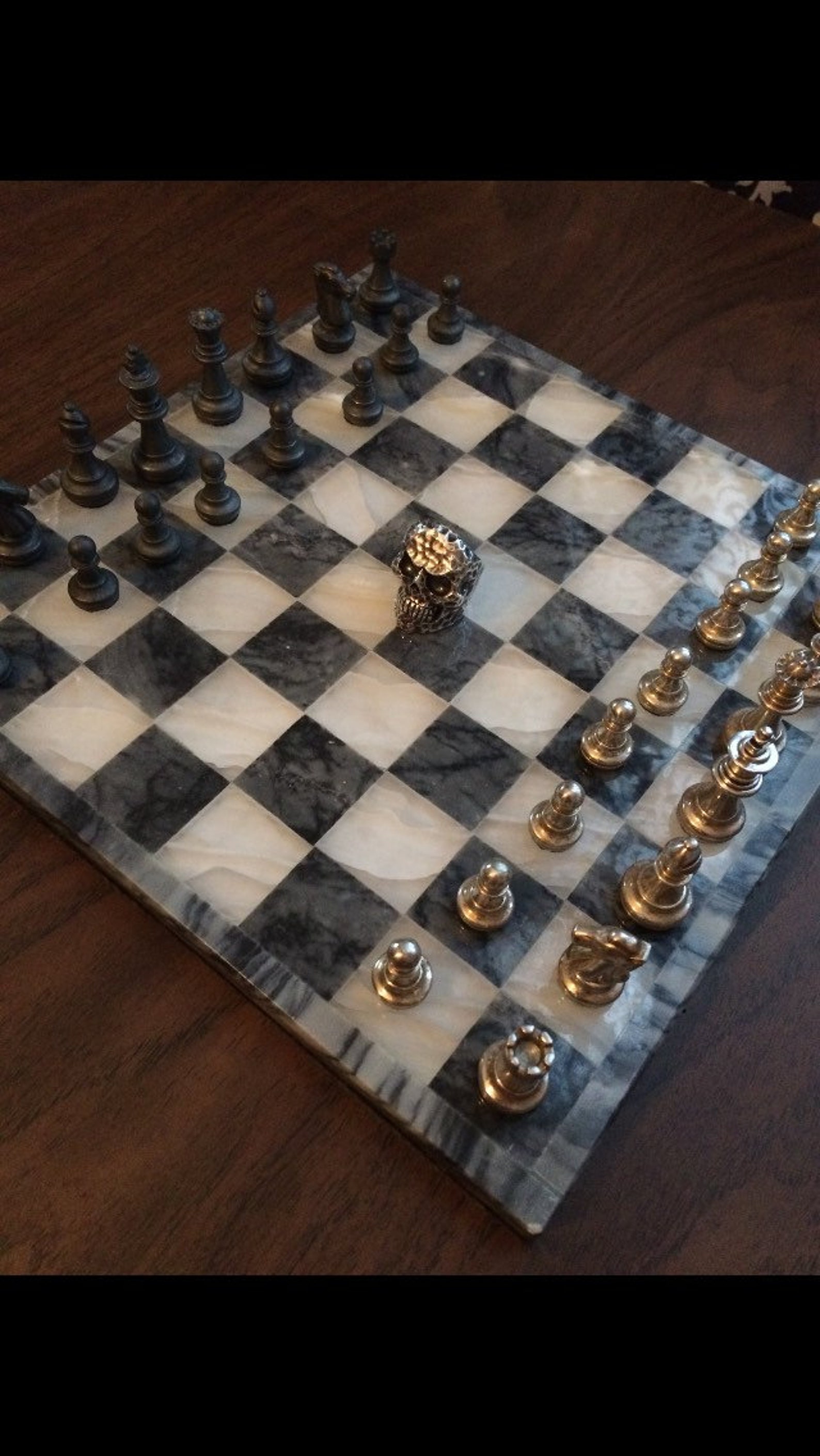 Solid Silver Chess Set - Etsy