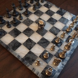Solid Silver Chess Set - Etsy