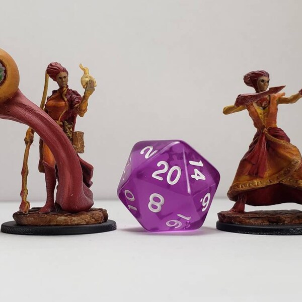 Female Fire Genasi Miniature - Etsy
